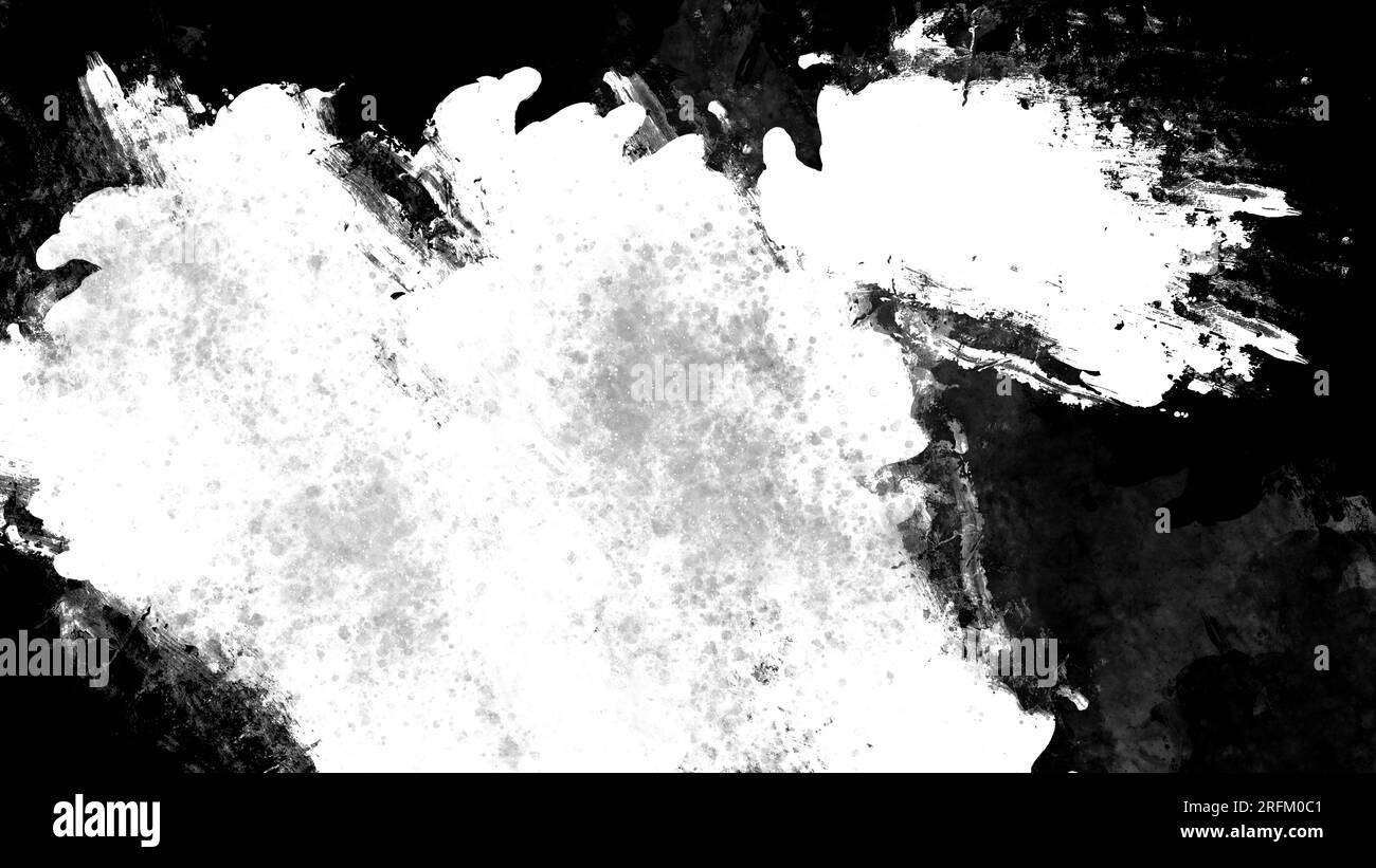 Black Paint Splatter Border