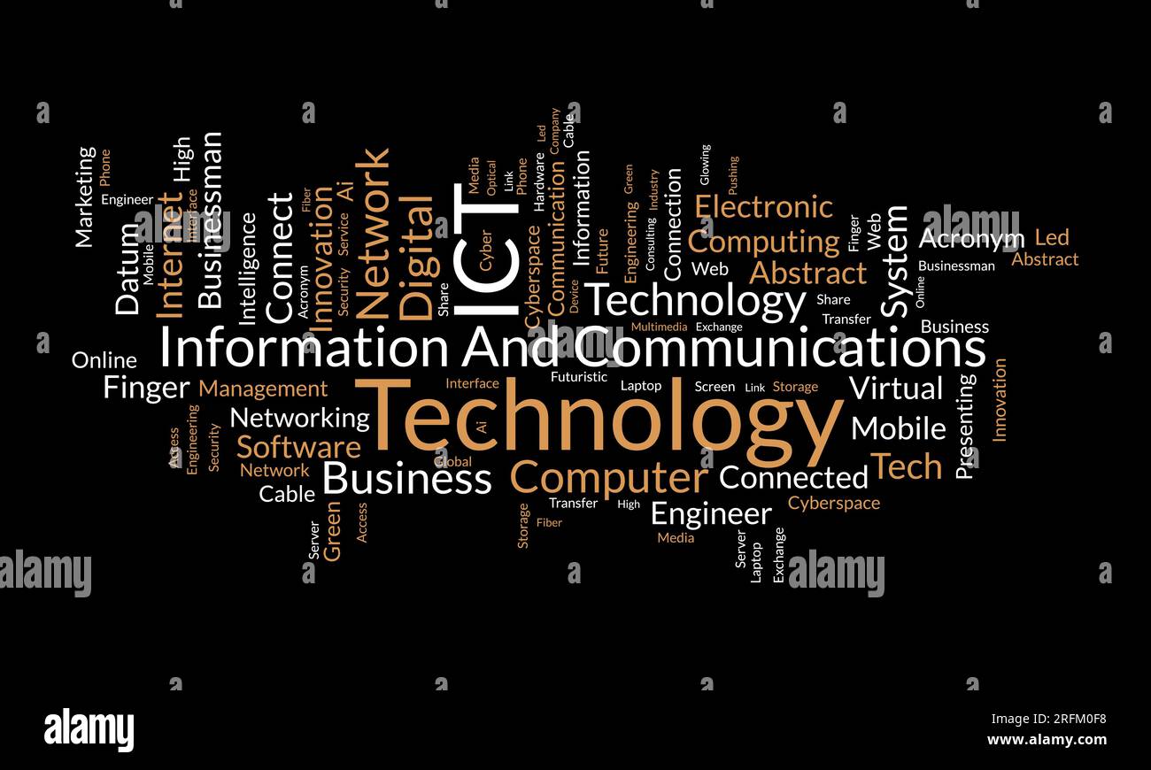 Ict background Stock Vector Images - Alamy