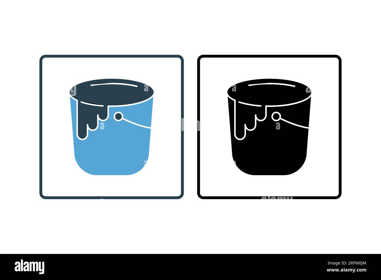 Pots of paint artist Stock Vector Images - Alamy