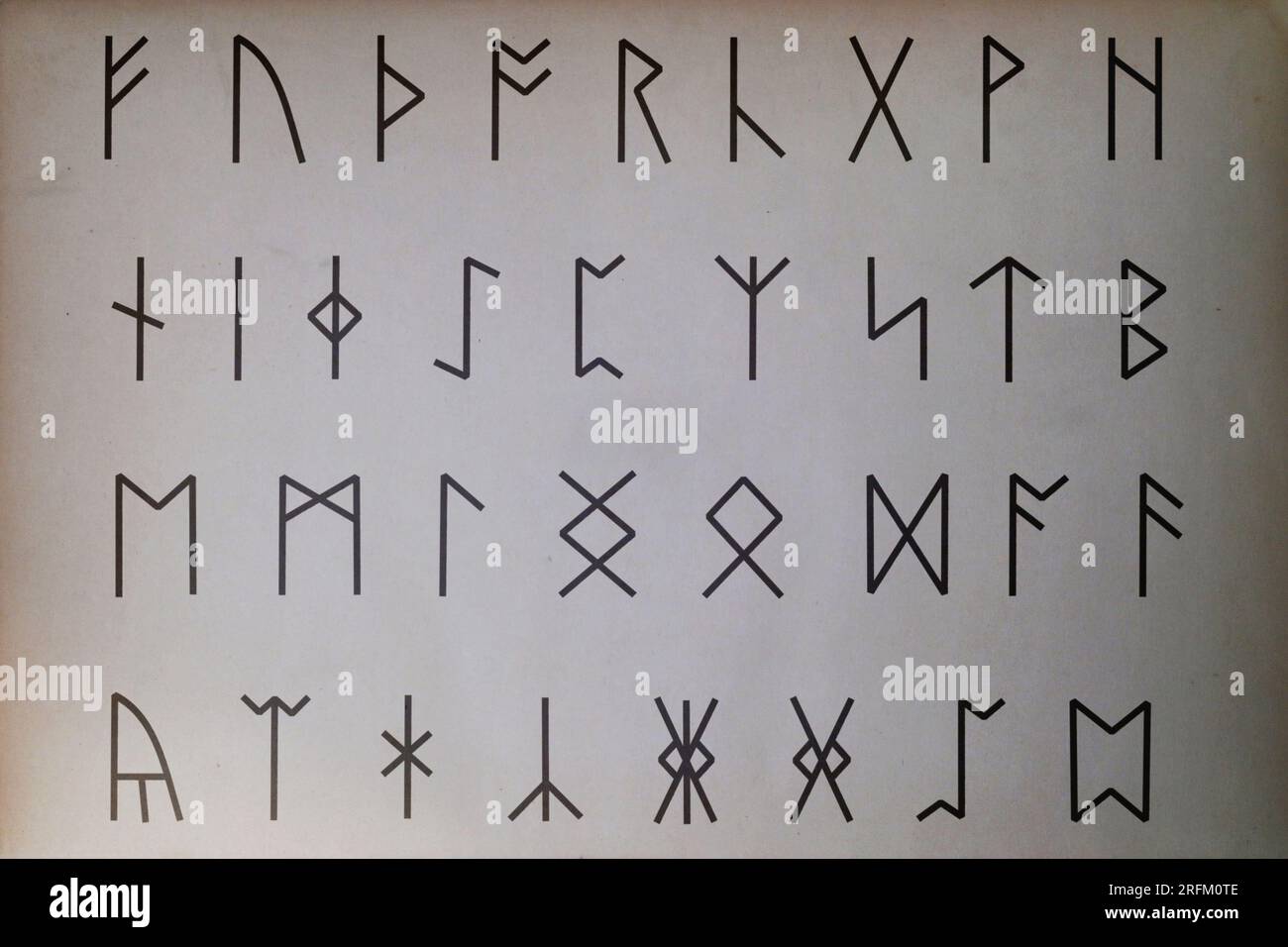 Anglo saxon runes hi-res stock photography and images - Alamy