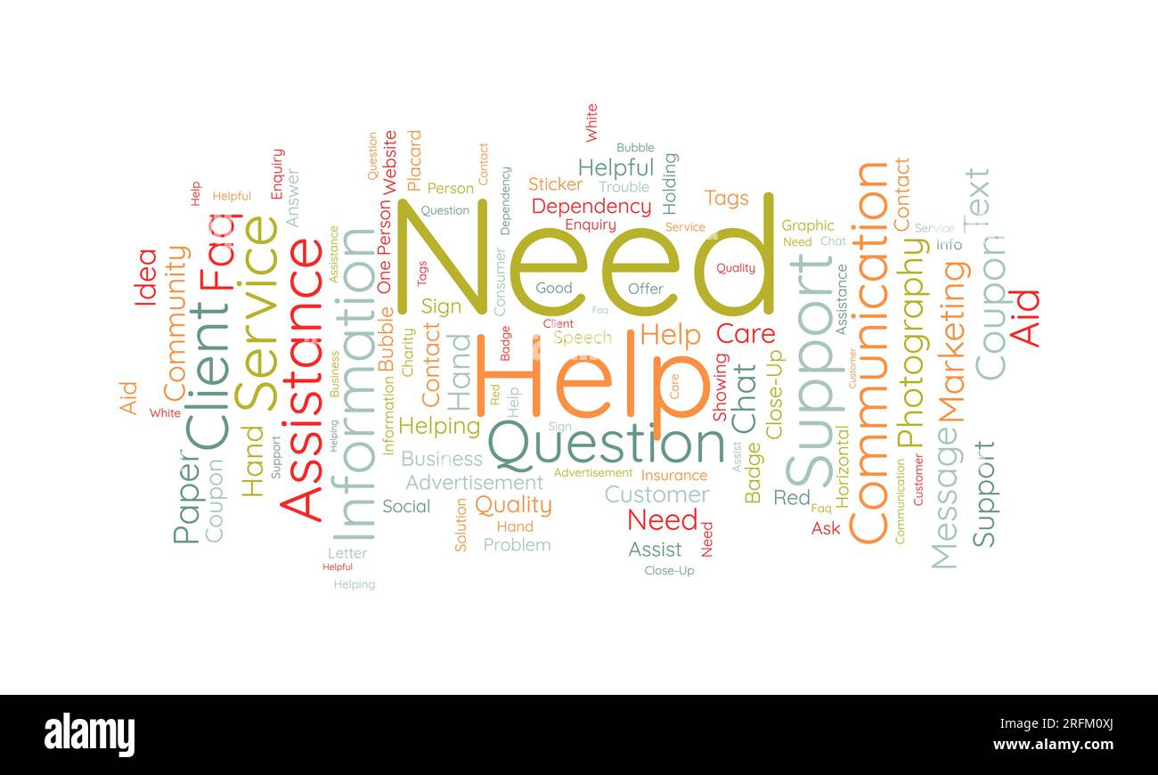 Word cloud background concept for Need help. service support assistant ...