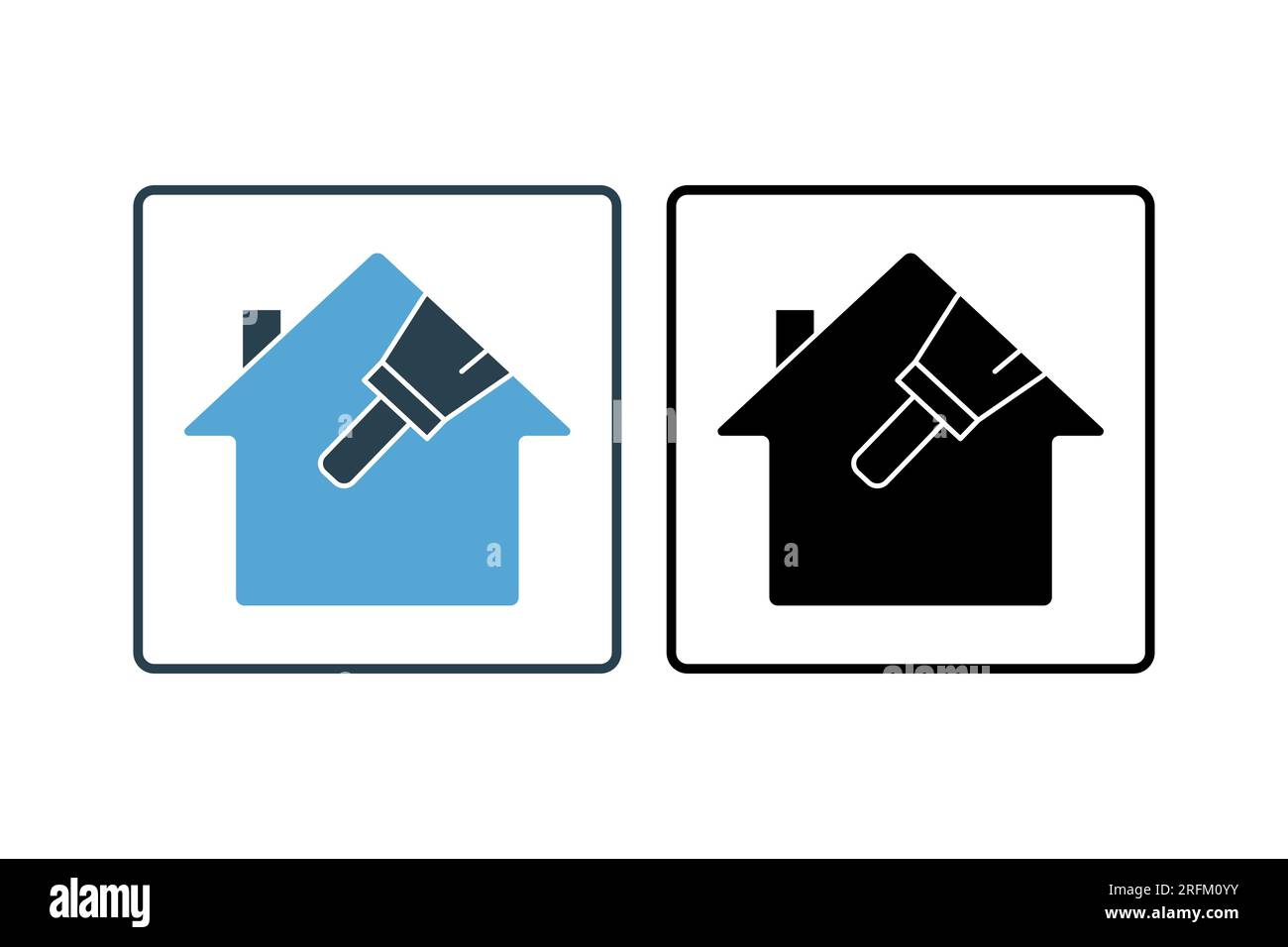 Repainting house Stock Vector Images - Alamy