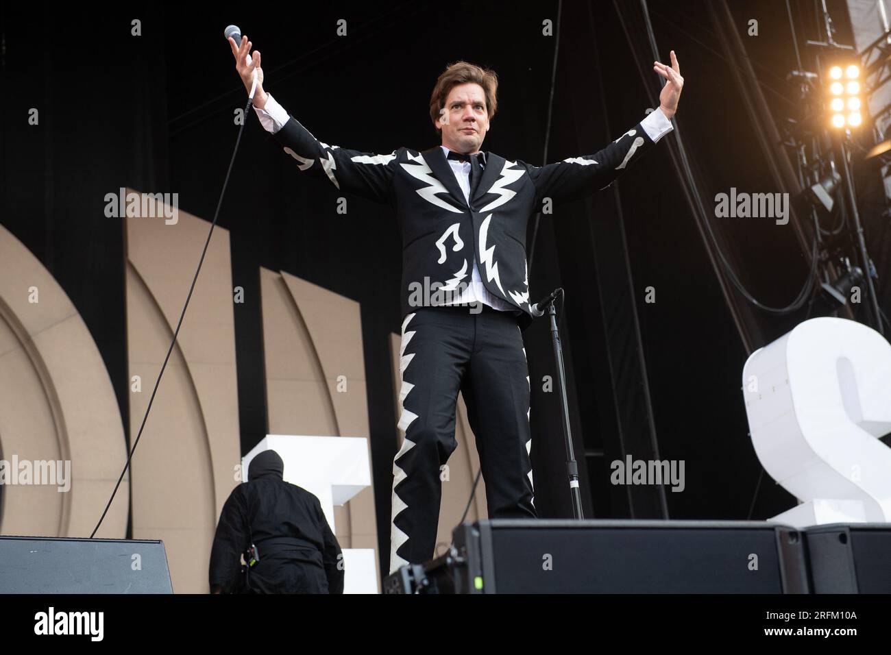Lead singer Pelle Almqvist of Swedish rock band The Hives performs at ...