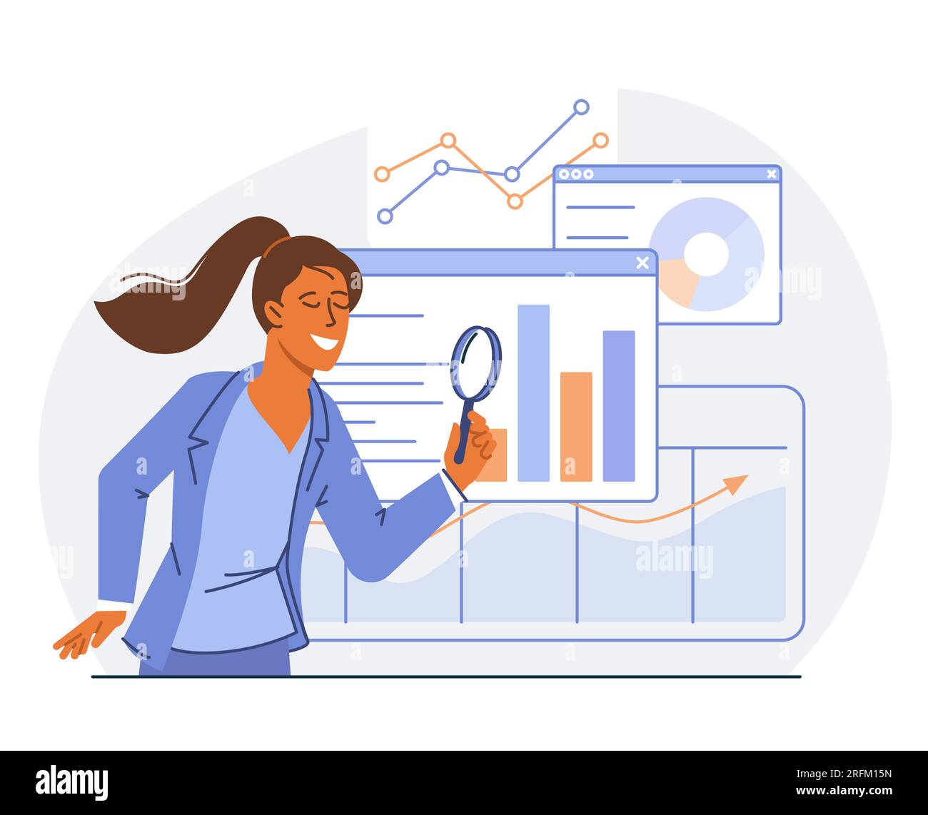 Searching online data Stock Vector Images - Alamy