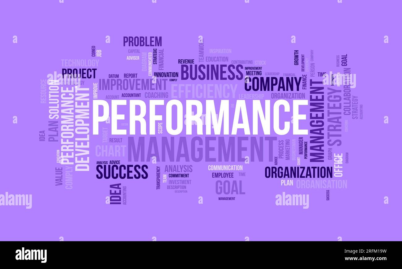 Word cloud background concept for Performance management. Employee ...