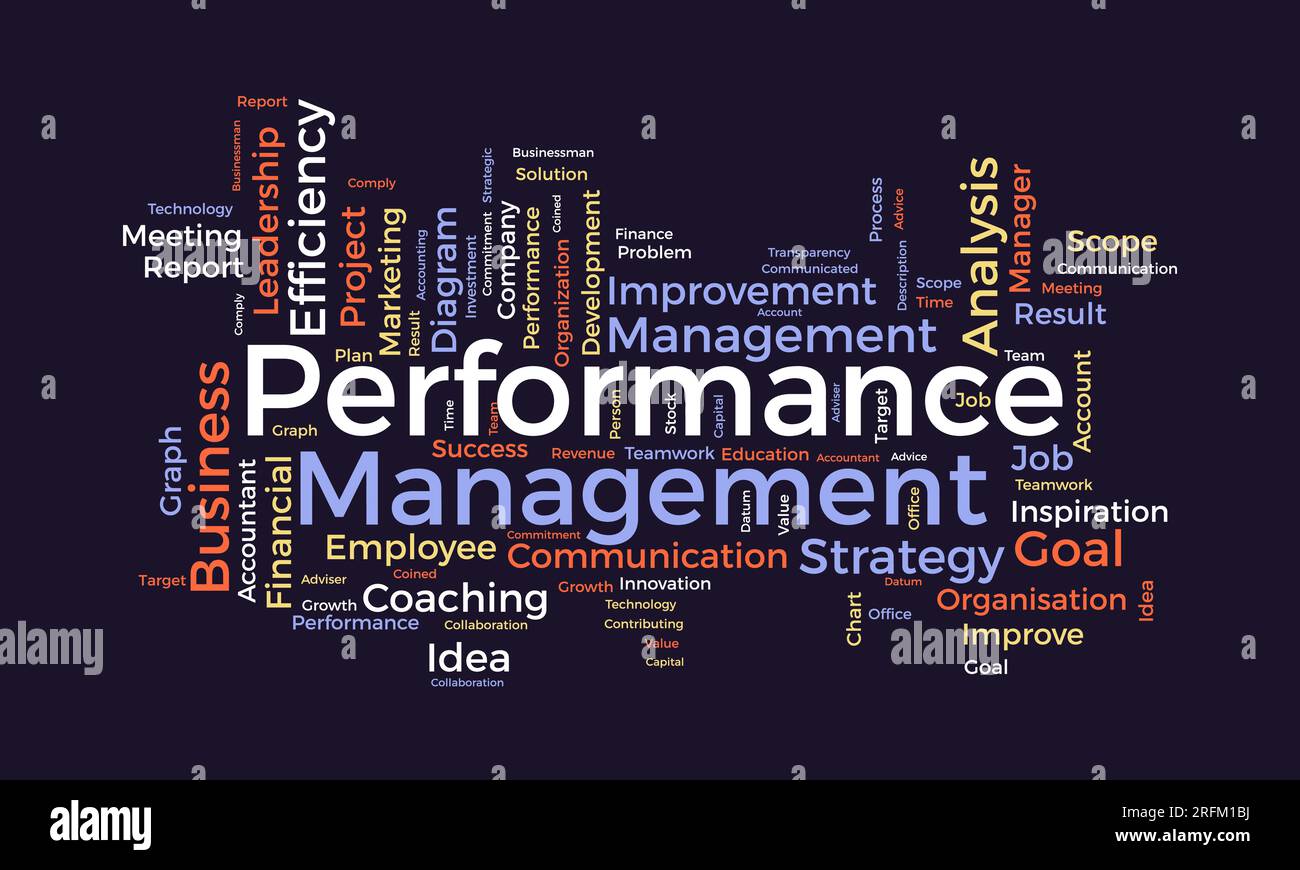 Word cloud background concept for Performance management. Employee ...