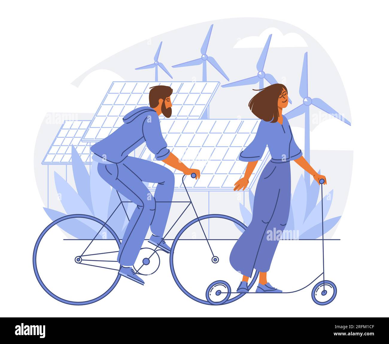 Urban eco transportation and green energy Stock Vector Image & Art - Alamy