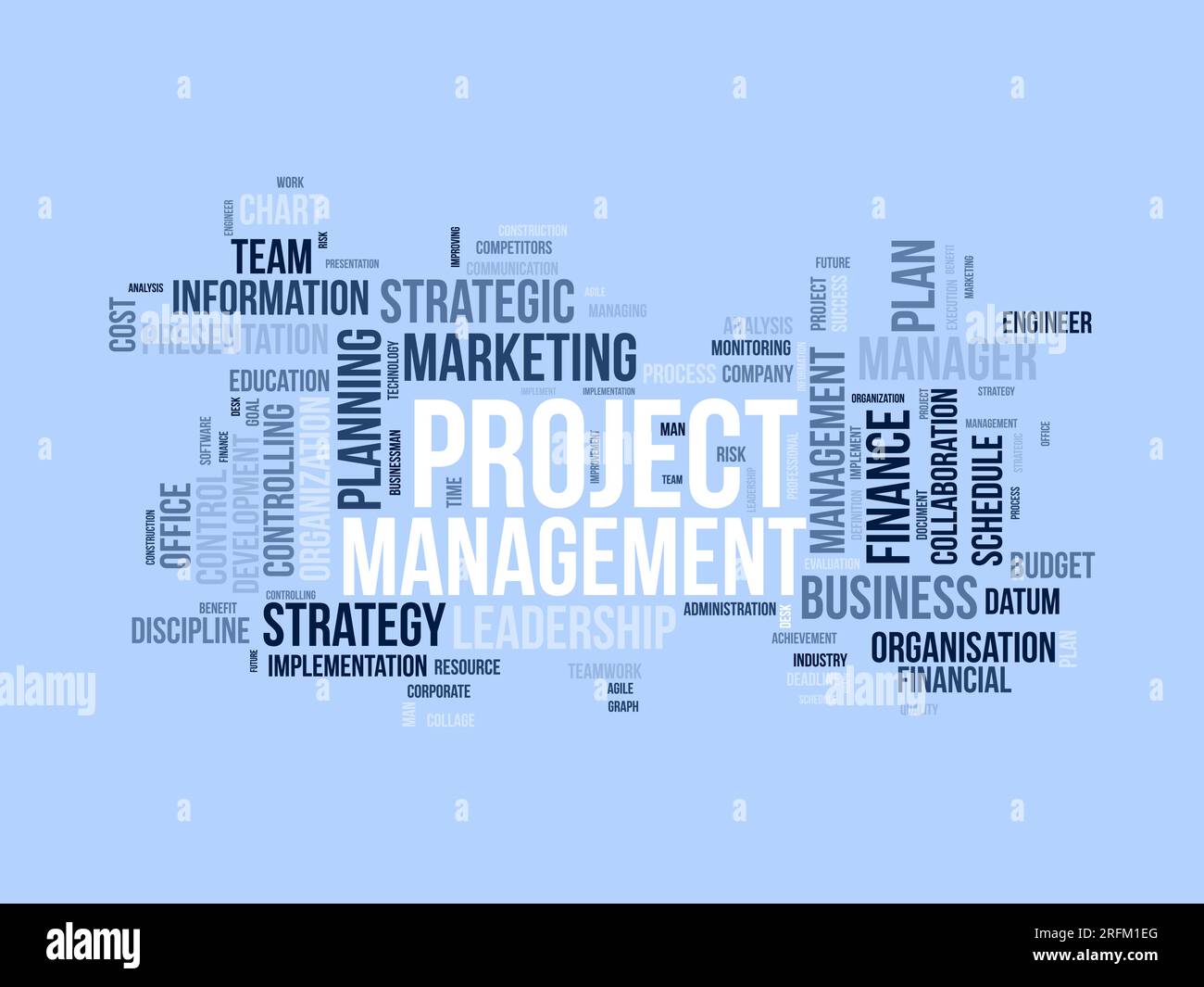 Word cloud background concept for Project management. Professional ...