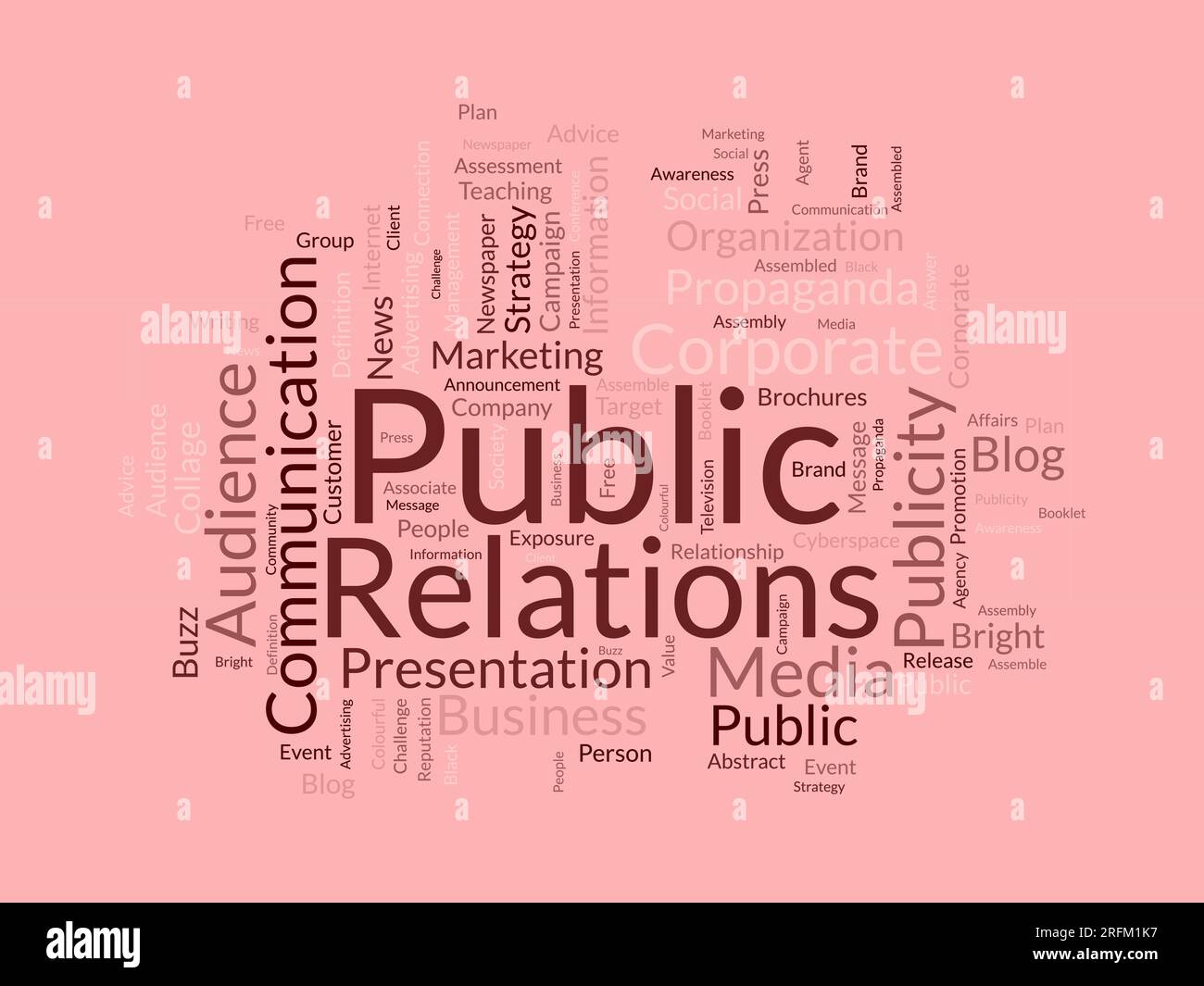 Word cloud background concept for Public Relations. Business ...