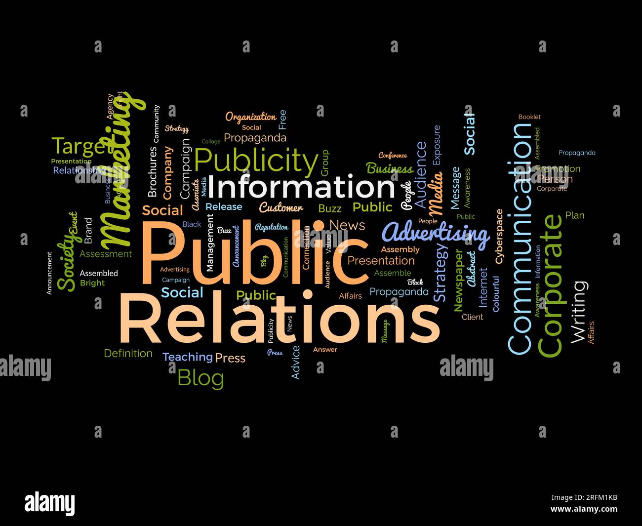Word cloud background concept for Public Relations. Business ...