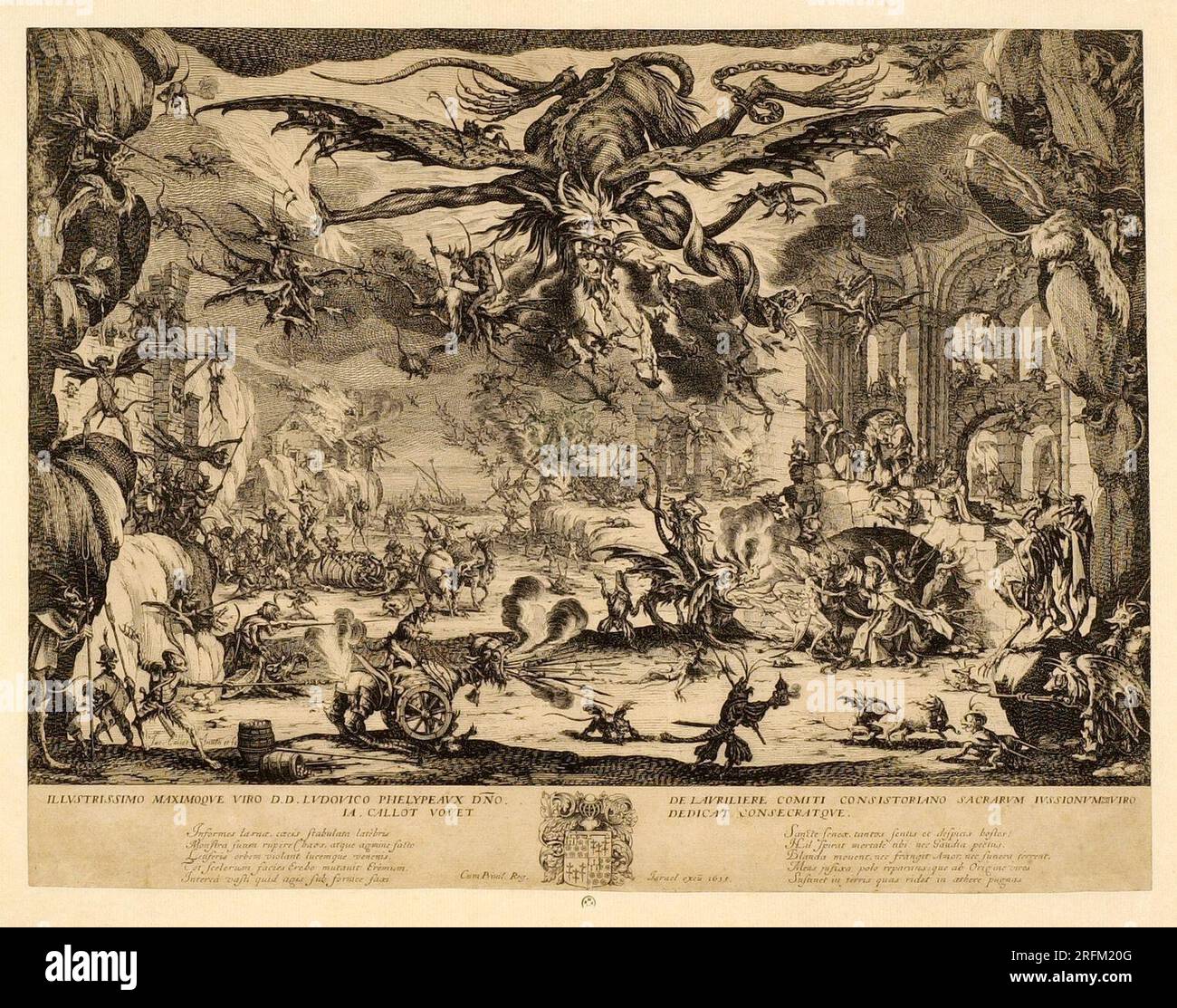 Tentation de saint Antoine 1635 by Jacques Callot Stock Photo - Alamy