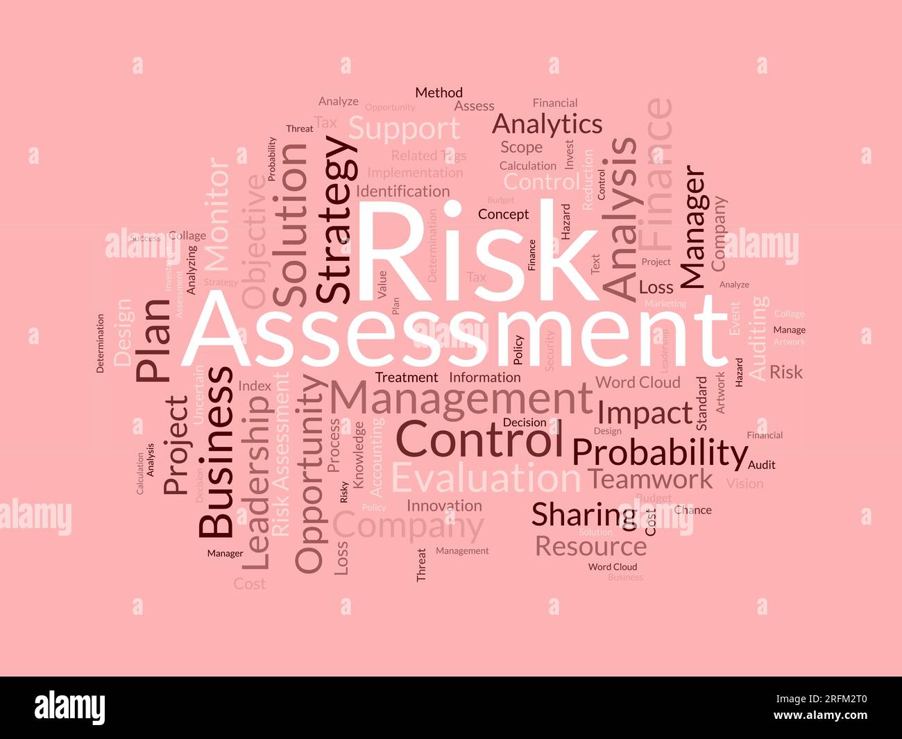 Word cloud background concept for Risk assessment. Cloud finance ...