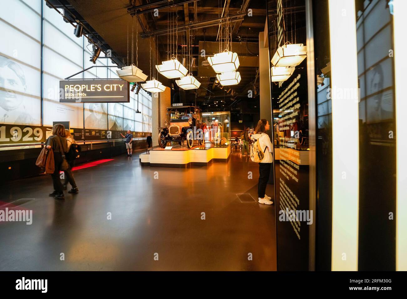 London, England, UK - July 28, 2022. The Museum of London interior ...