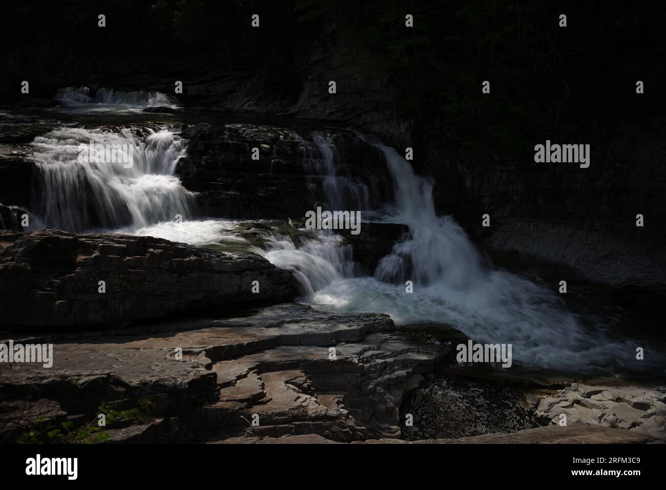 Sandan Falls Sandandaki Park, Hokkaido, Japan Stock Photo - Alamy