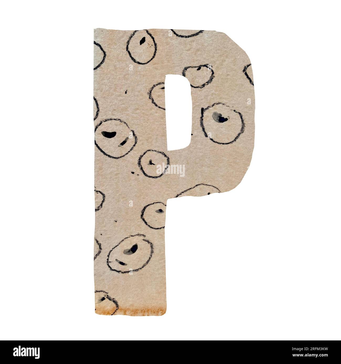 Capital letter P cut out paper alphabet Stock Photo - Alamy