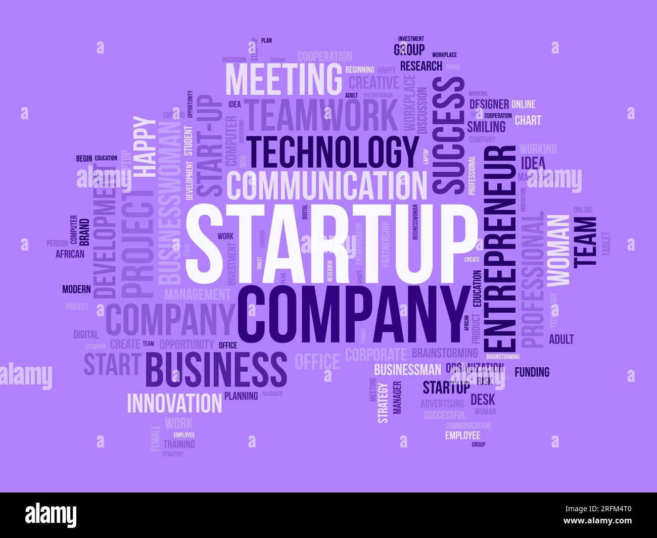 Word cloud background concept for Startup Company. Entrepreneurship ...