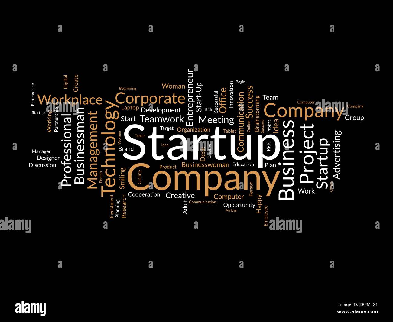 Word cloud background concept for Startup Company. Entrepreneurship ...