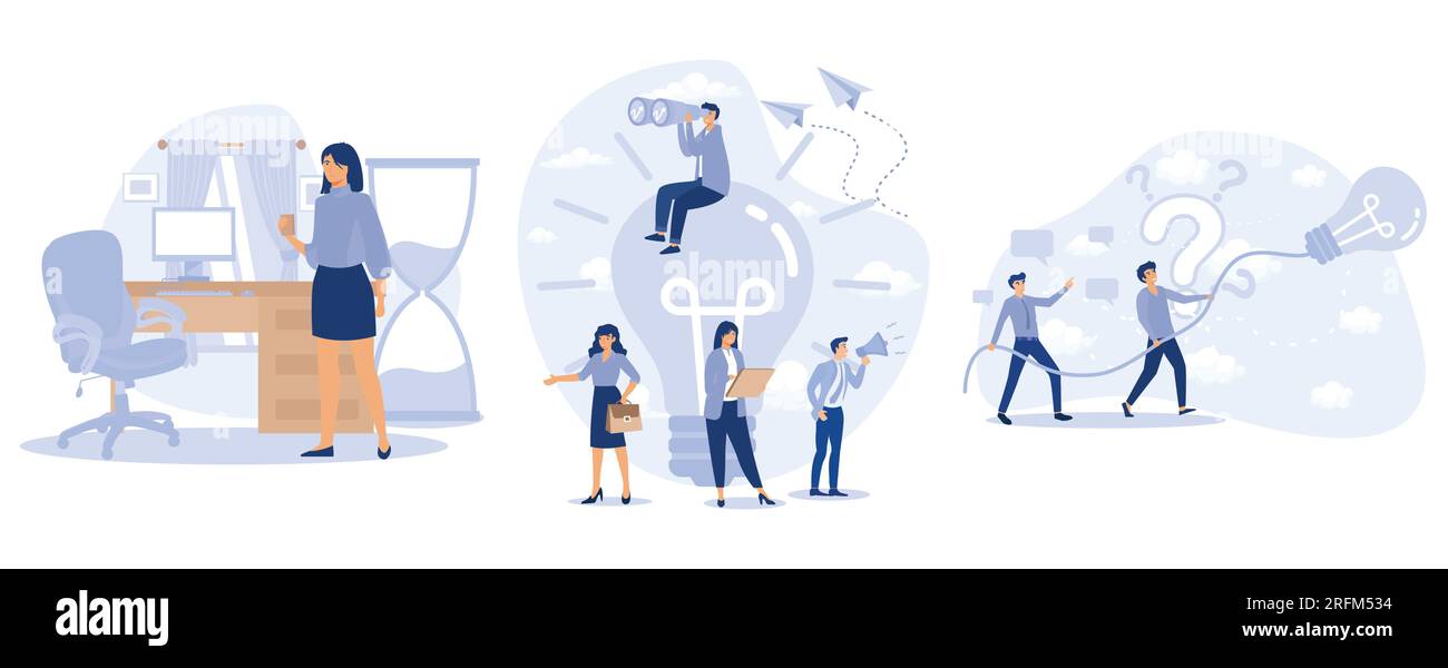 Balance Between Personal and Professional Spheres Life, Big Light Bulb ...