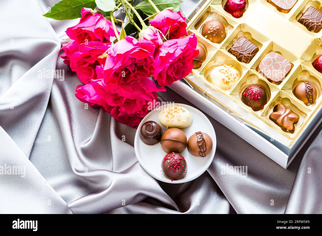 Box of chocolates Stock Photo - Alamy