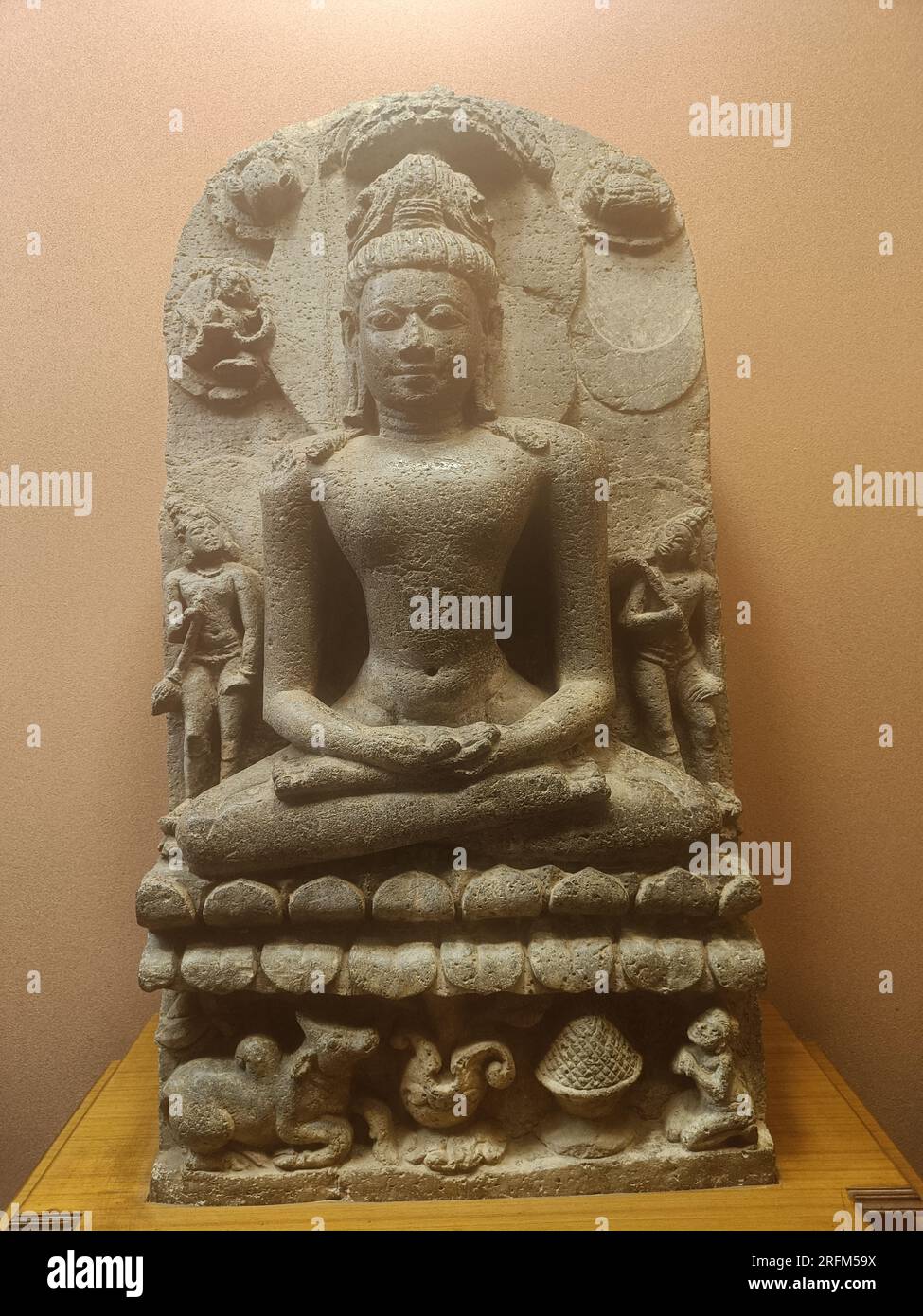 Rishabhnath, 1st Tirthankar, 9th century AD, Keonjhara Stock Photo - Alamy
