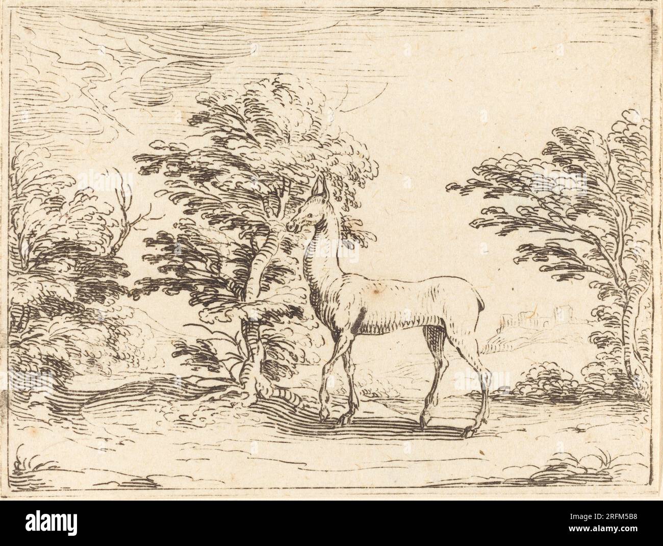 "Jacques Callot, The Doe, etching, Rosenwald Collection, 1949.5.448 ...