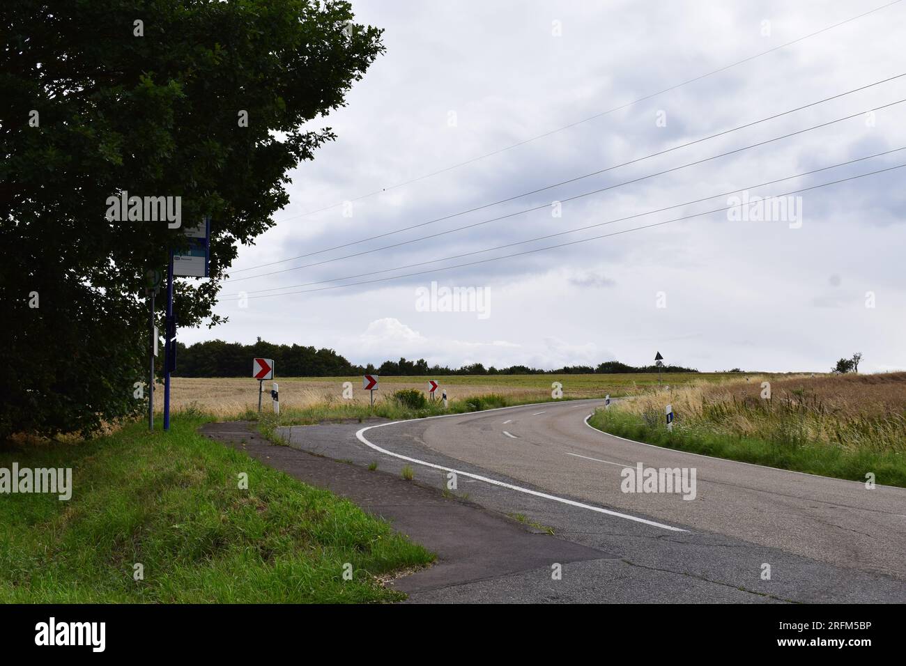 country road curve Stock Photo - Alamy
