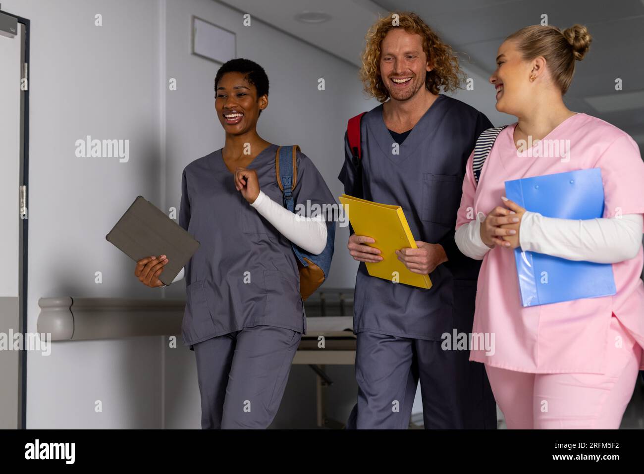 Diverse young doctors hospital hi-res stock photography and images - Alamy