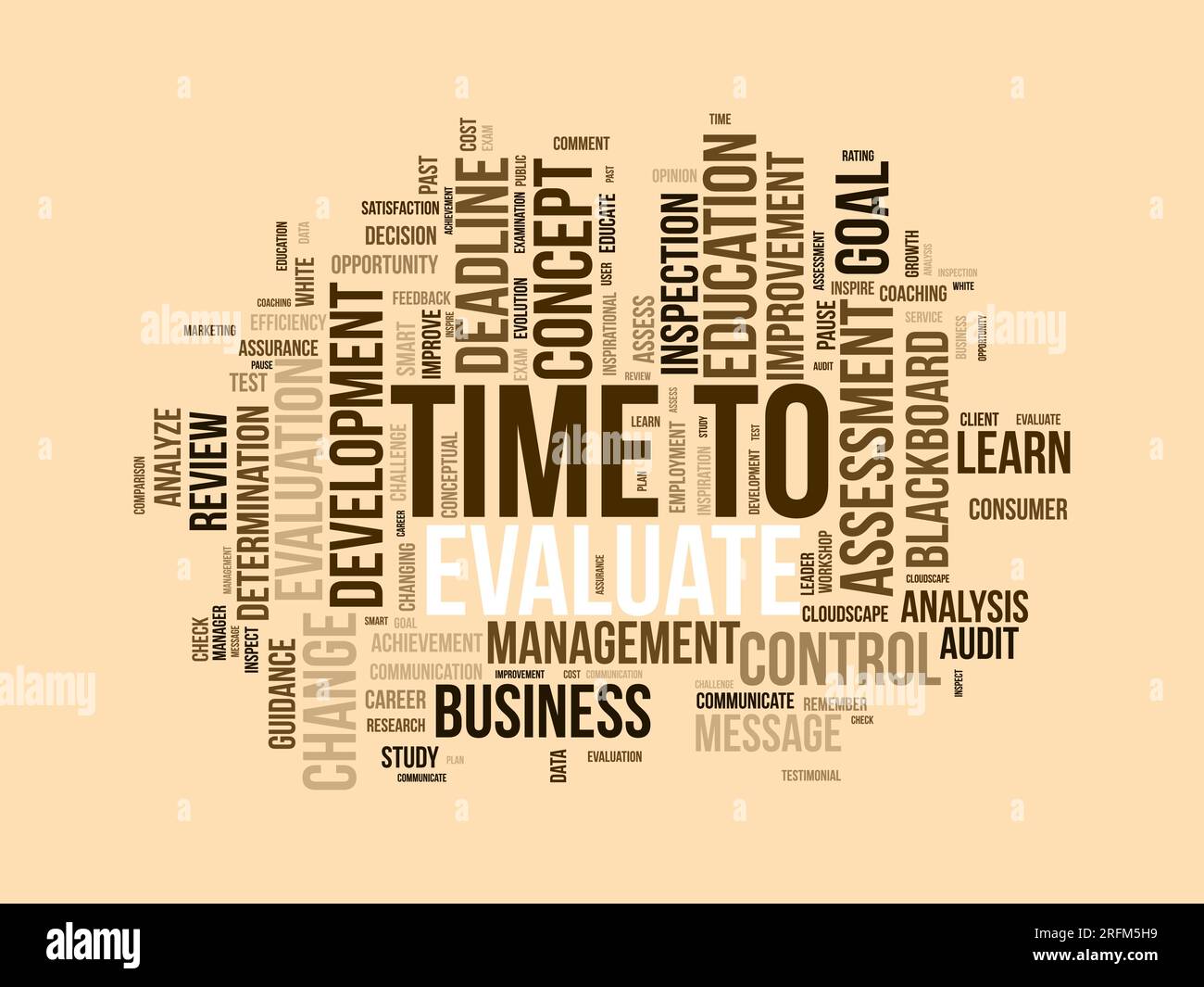 Word cloud background concept for time to evaluate. career development ...