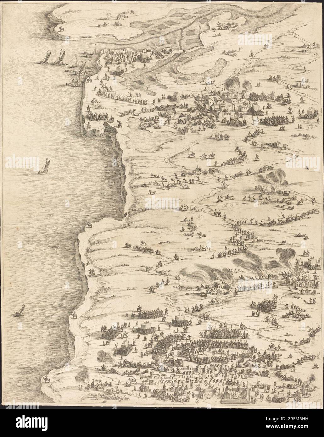 "Jacques Callot, The Siege of La Rochelle [plate 5 of 16; set comprises ...