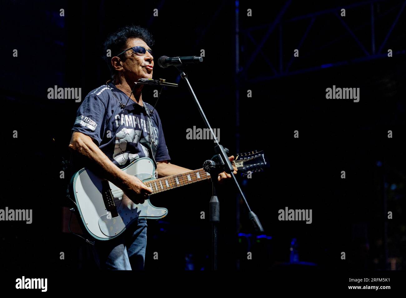 Italy 28 July 2023 Edoardo Bennato live at Bergamo NXT Station © Andrea ...
