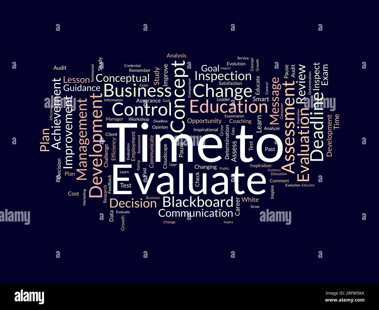 Word cloud background concept for time to evaluate. career development ...