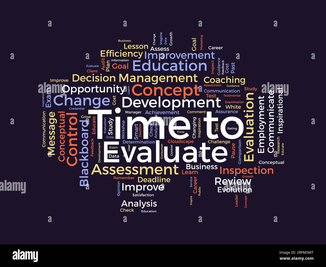 Word cloud background concept for time to evaluate. career development ...