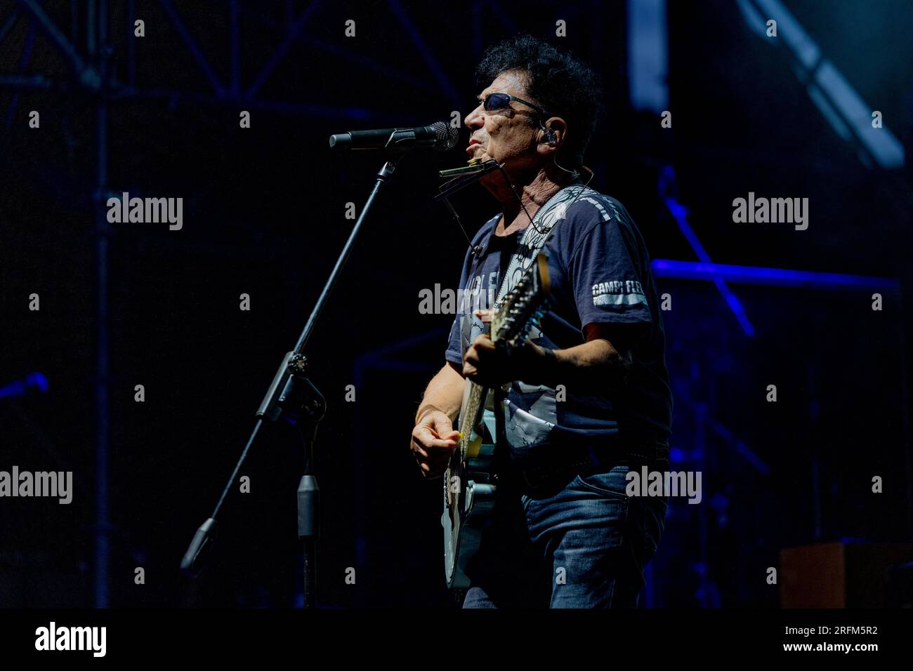Italy 28 July 2023 Edoardo Bennato live at Bergamo NXT Station © Andrea ...