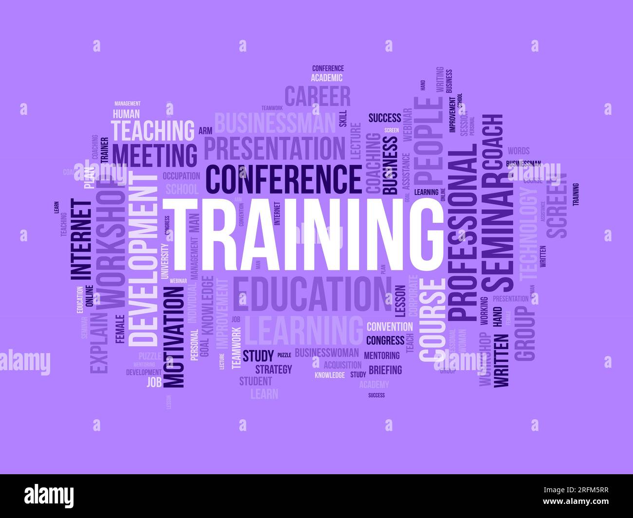 Word cloud background concept for Training. Professional career ...