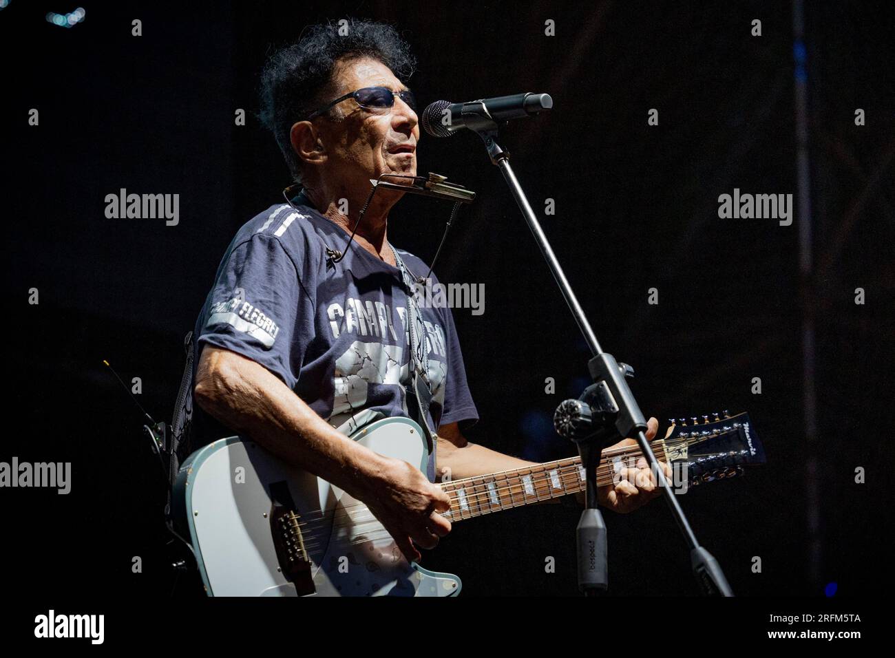 Italy 28 July 2023 Edoardo Bennato live at Bergamo NXT Station © Andrea ...
