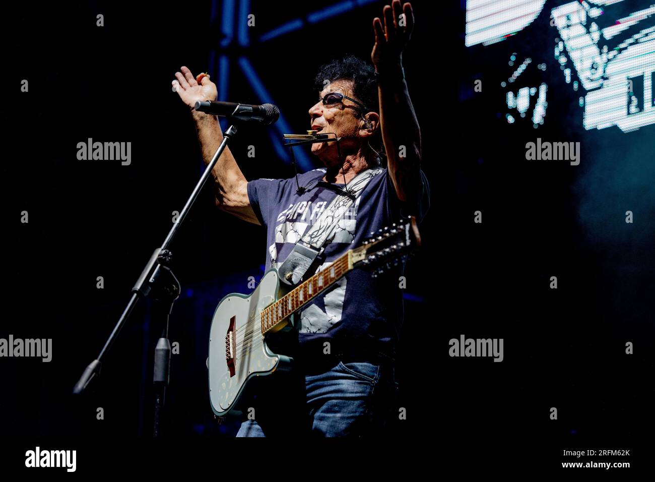 Italy 28 July 2023 Edoardo Bennato live at Bergamo NXT Station © Andrea ...