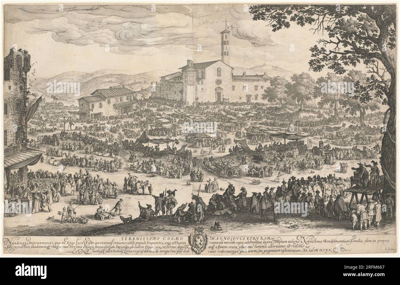 "Jacques Callot, The Fair at Impruneta, 1620, etching, R.L. Baumfeld ...