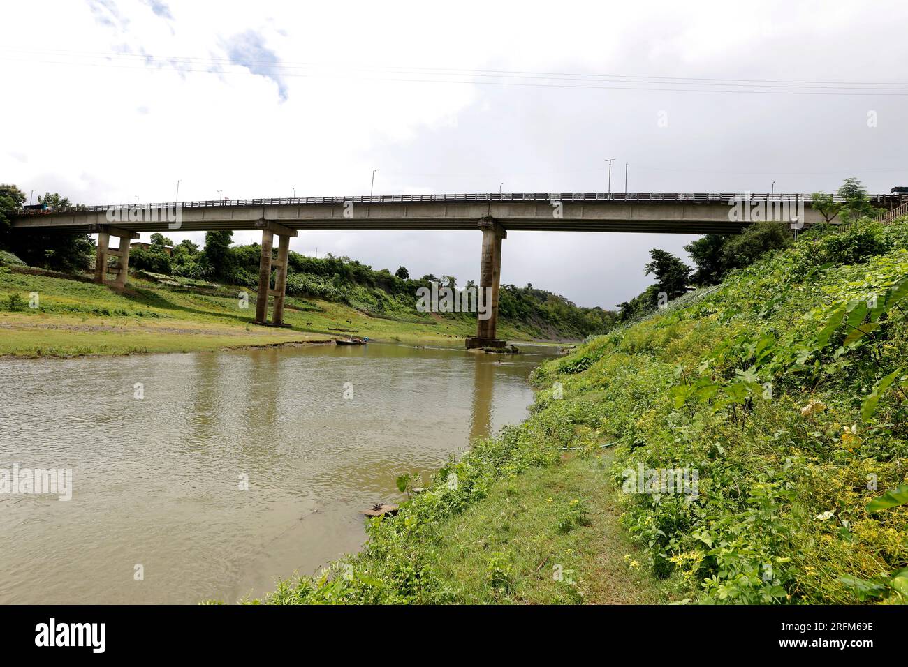 Bandarban, Bangladesh - July 27, 2023: Sangu River flows through the ...