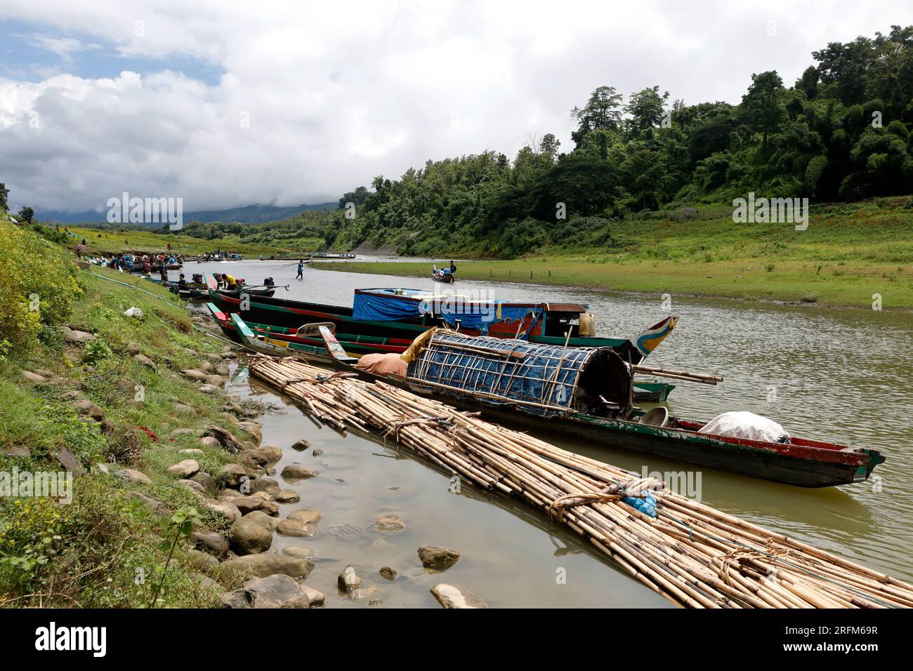 Bandarban, Bangladesh - July 27, 2023: Sangu River flows through the ...