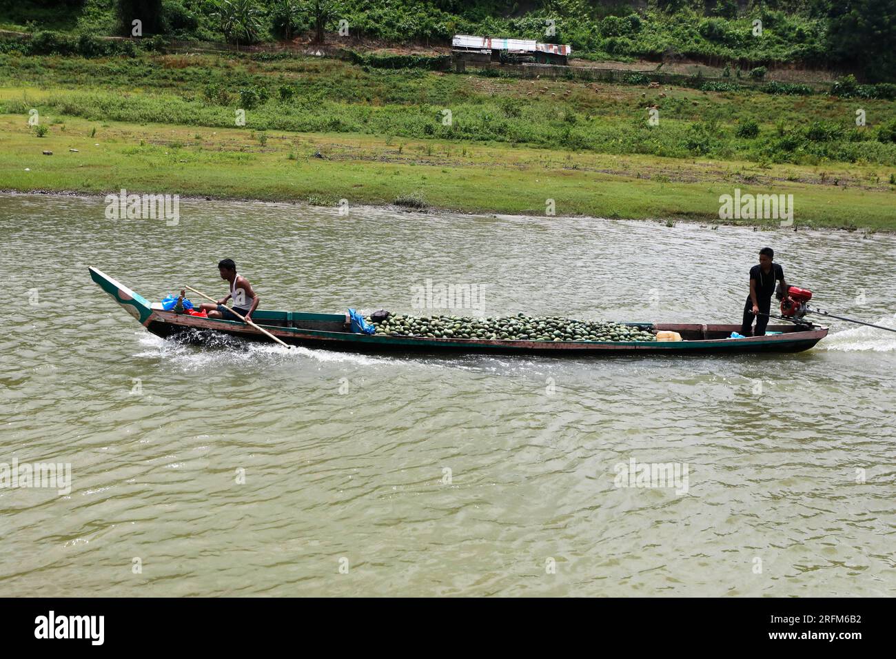 Bandarban, Bangladesh - July 27, 2023: Sangu River flows through the ...