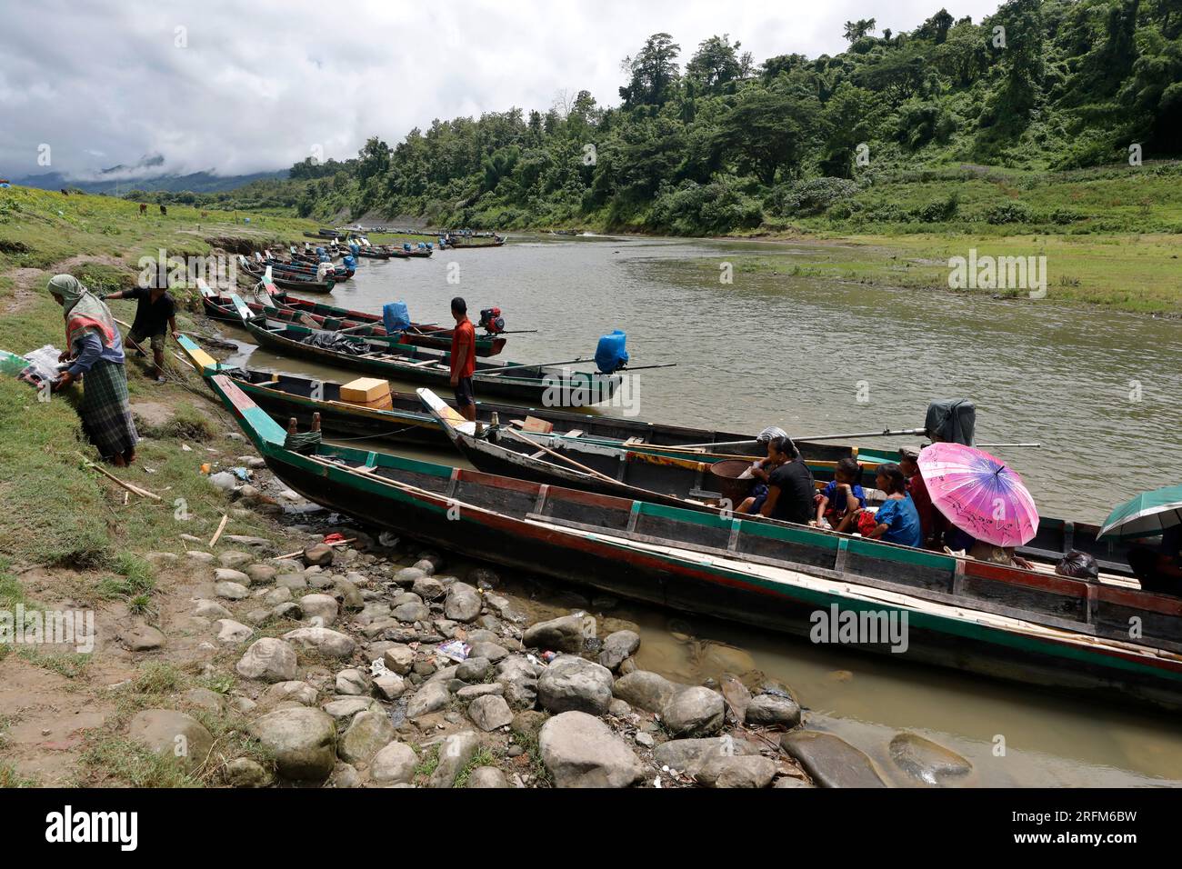 Bandarban, Bangladesh - July 27, 2023: Sangu River flows through the ...