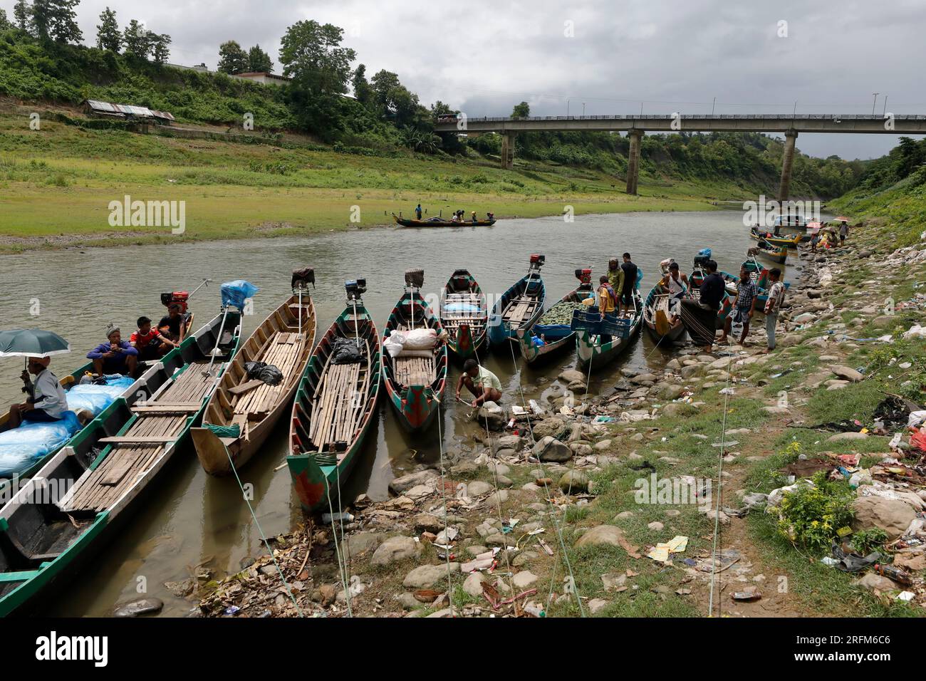Bandarban, Bangladesh - July 27, 2023: Sangu River flows through the ...