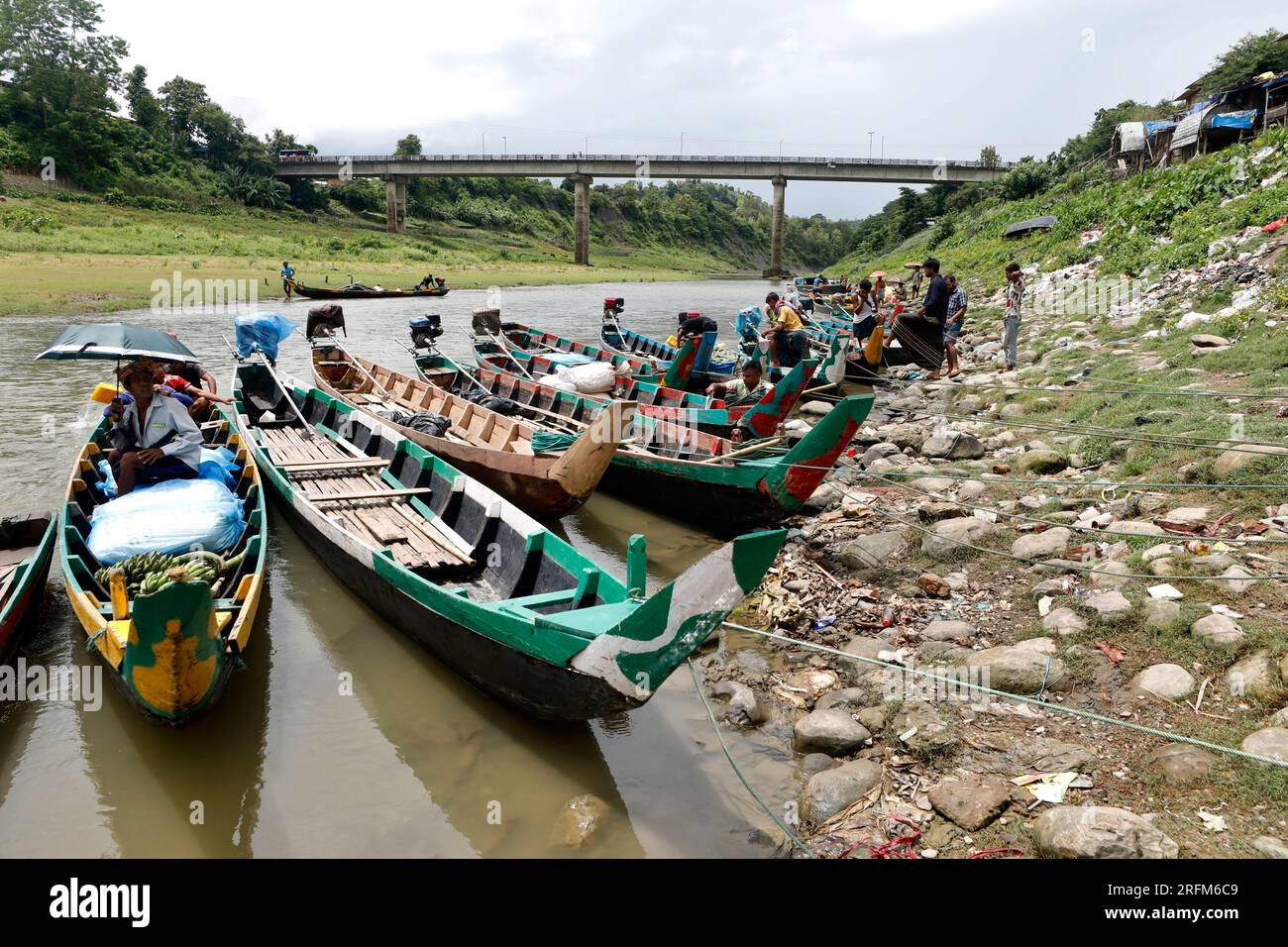 Bandarban, Bangladesh - July 27, 2023: Sangu River flows through the ...