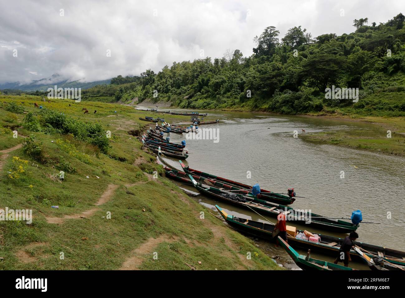Bandarban, Bangladesh - July 27, 2023: Sangu River flows through the ...
