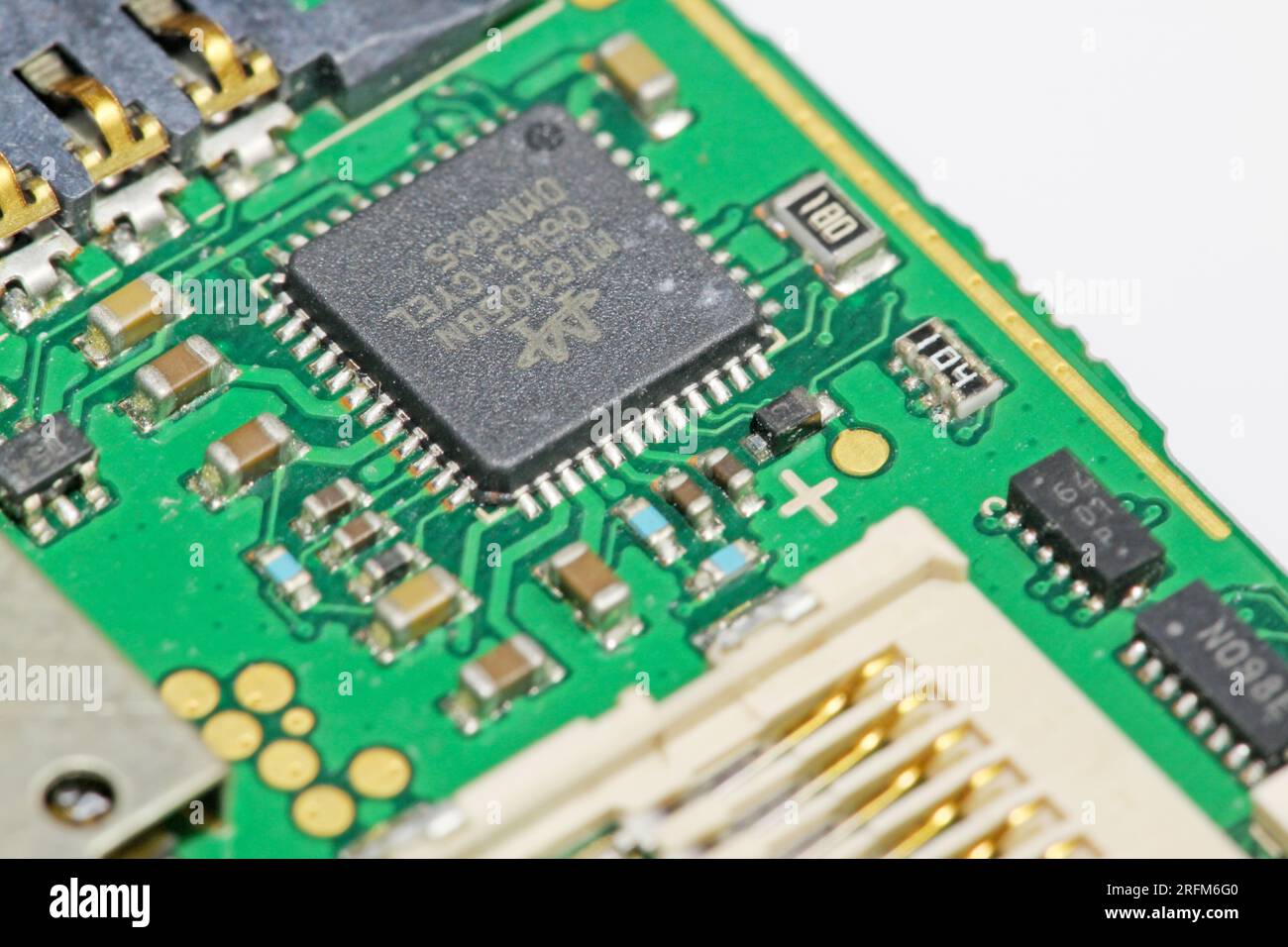 closeup of printed circuit boards, Universal application of the current ...