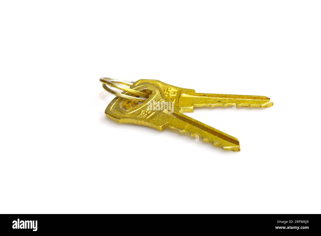 closeup of key on a white background Stock Photo - Alamy