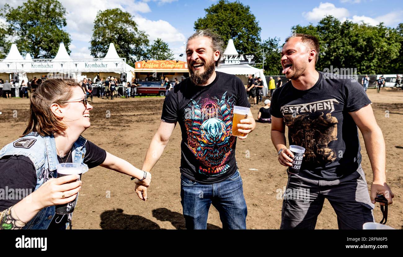 Wacken, Germany. 04th Aug, 2023. Visitors of the Wacken Open Air ...