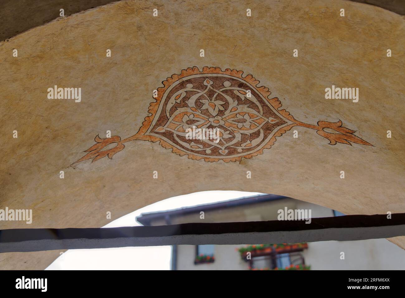 Ornamented Mosque's Colonnades: A Piece of Travnik's History Stock ...
