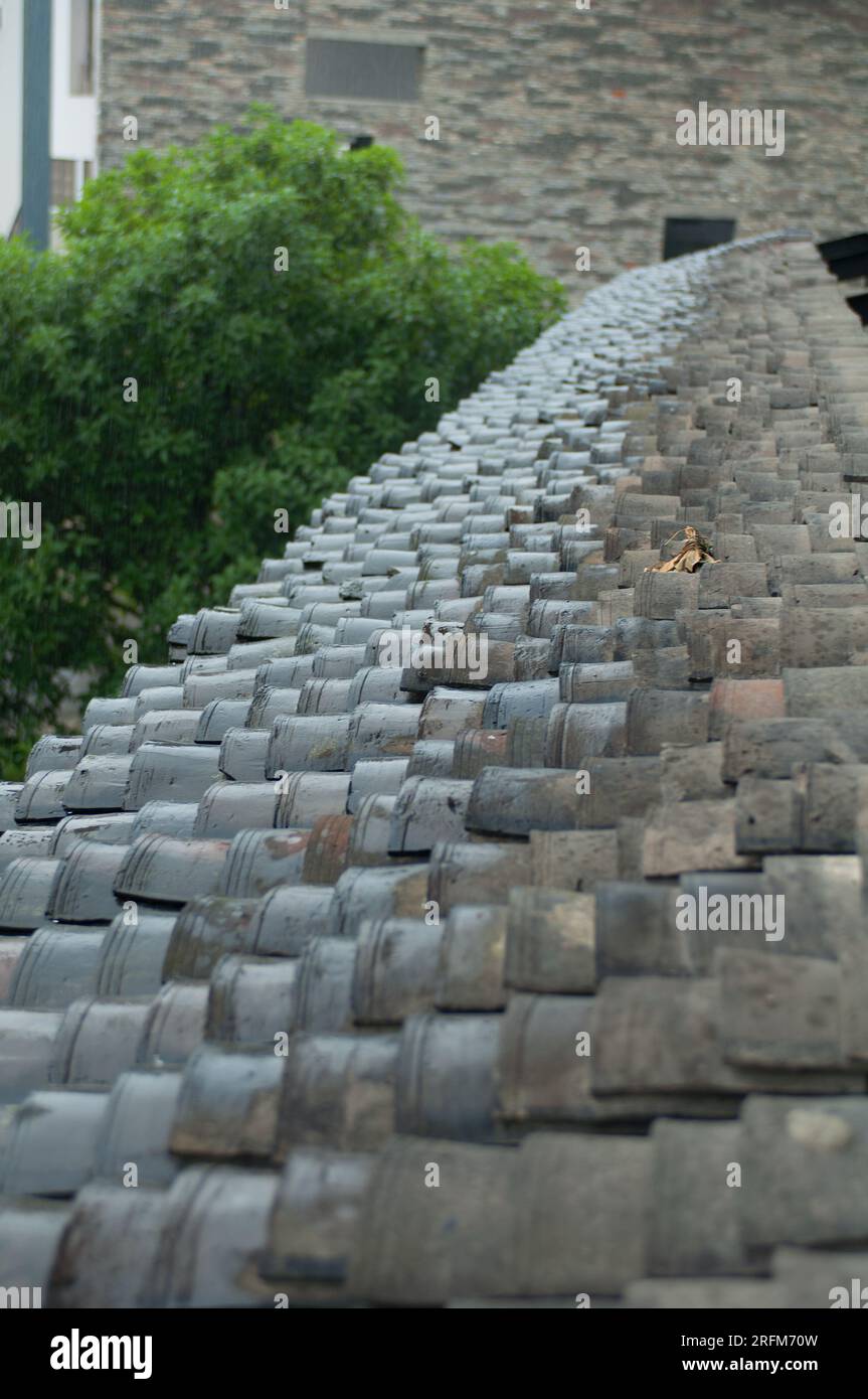 Curved Tiled Roof Architecture in China Stock Photo - Alamy