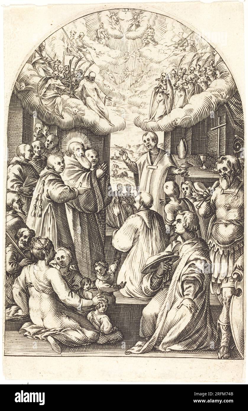 "Jacques Callot, Death of Saint Benedict, 1608/1611, engraving, R.L ...